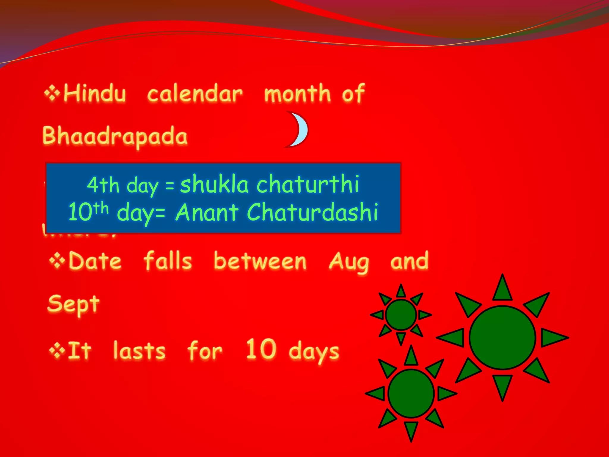 "Ganesh Chaturthi" (A HINDU FESTIVAL) | PPTX