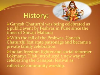 Ganesh chaturthi. PPT