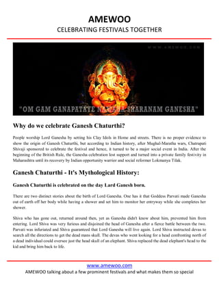What is Ganesh Chaturthi? | PDF | Hinduism | Religion & Spirituality