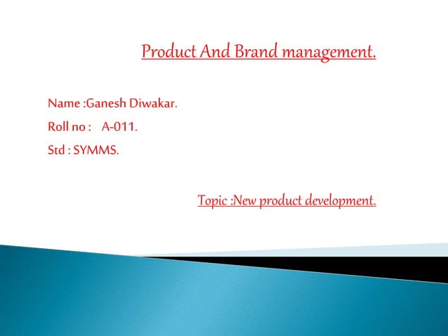New Product Development sample presentation | PPT