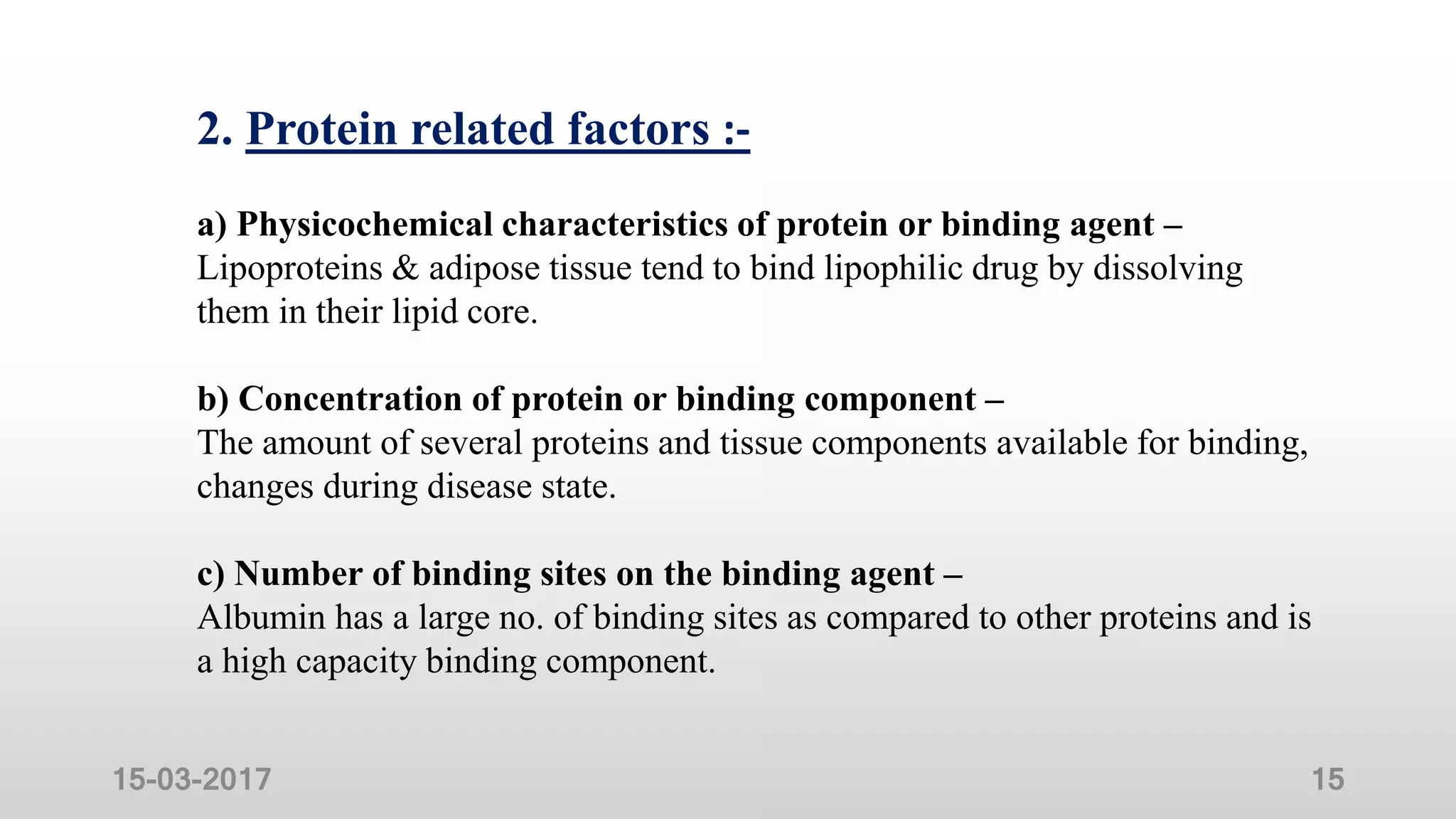 Protein Drug Binding | PPTX