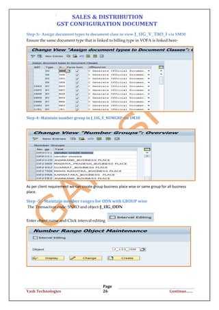 GST_Configuration Document_GANESH_SAPSD | PDF