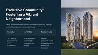 Luxury Living Redefined: Ganga Anantam, Sector 85 Gurgaon | PPT