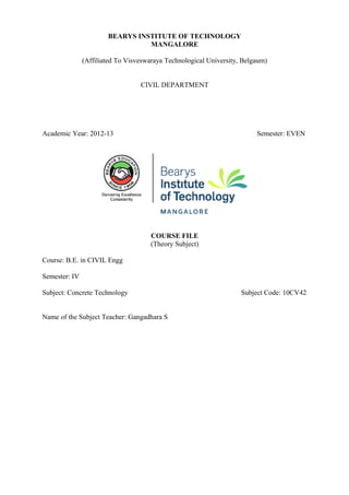 Ganga ct course file | DOC