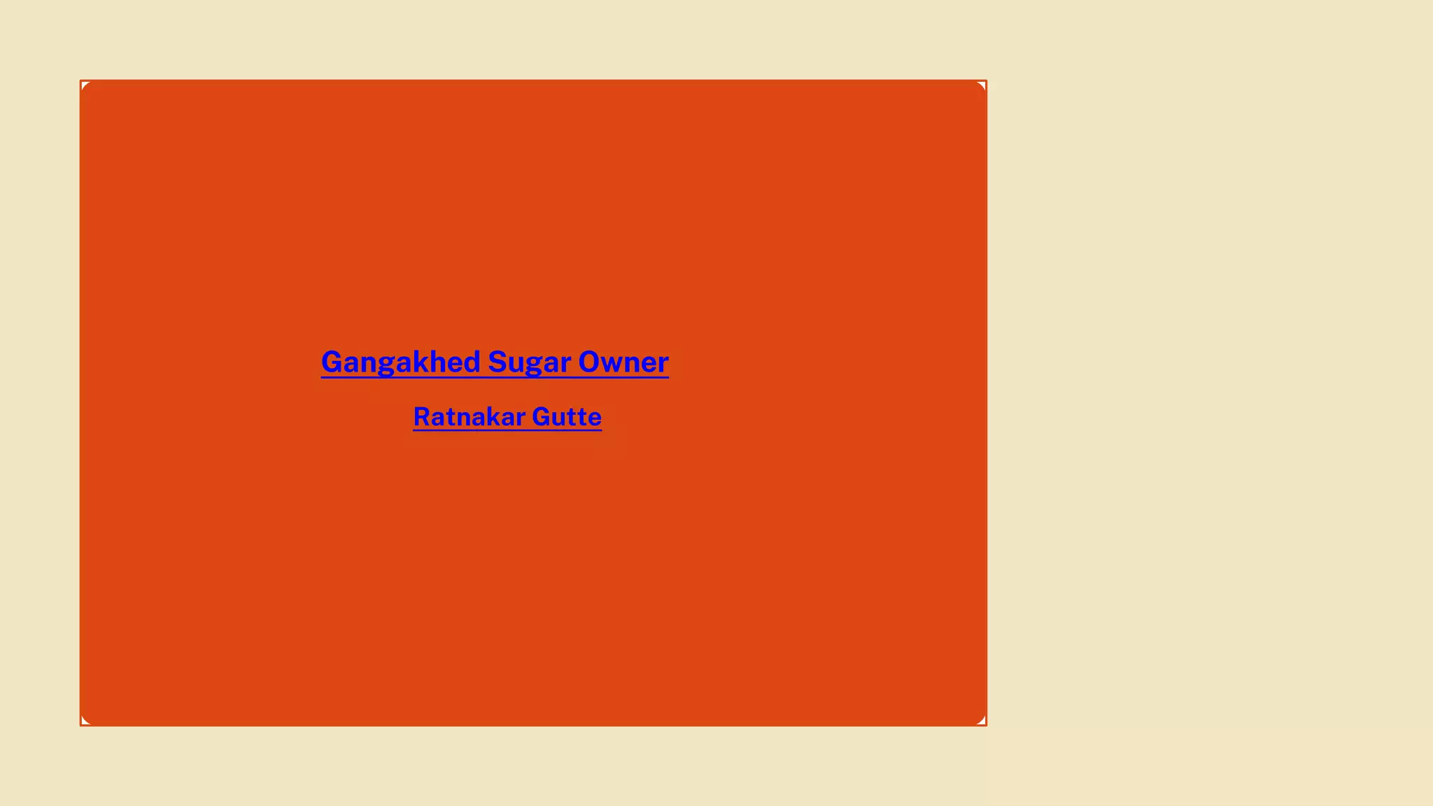 Ratnakar Gutte : Gangakhed Sugar Owner | PPTX
