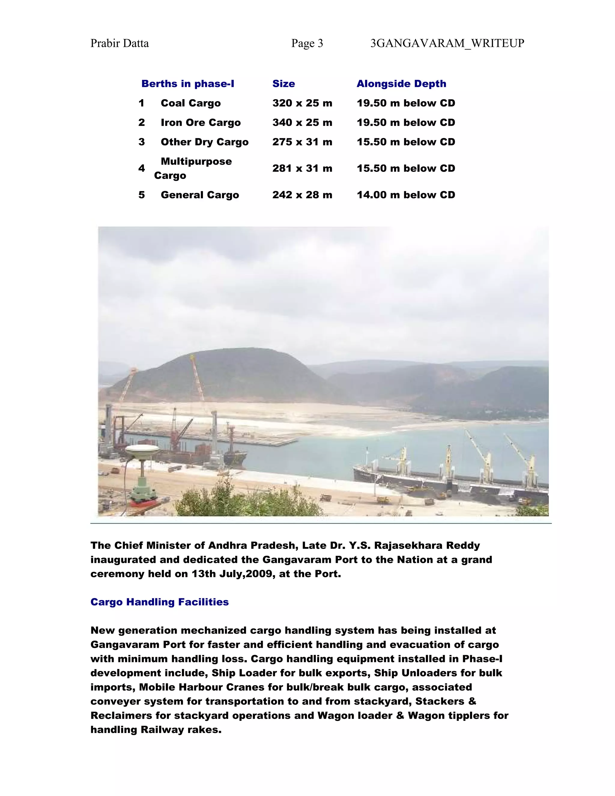 Gangavaram Port Project,India | PDF