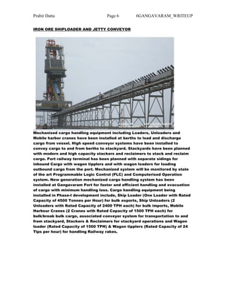 Gangavaram Port Project,India | PDF