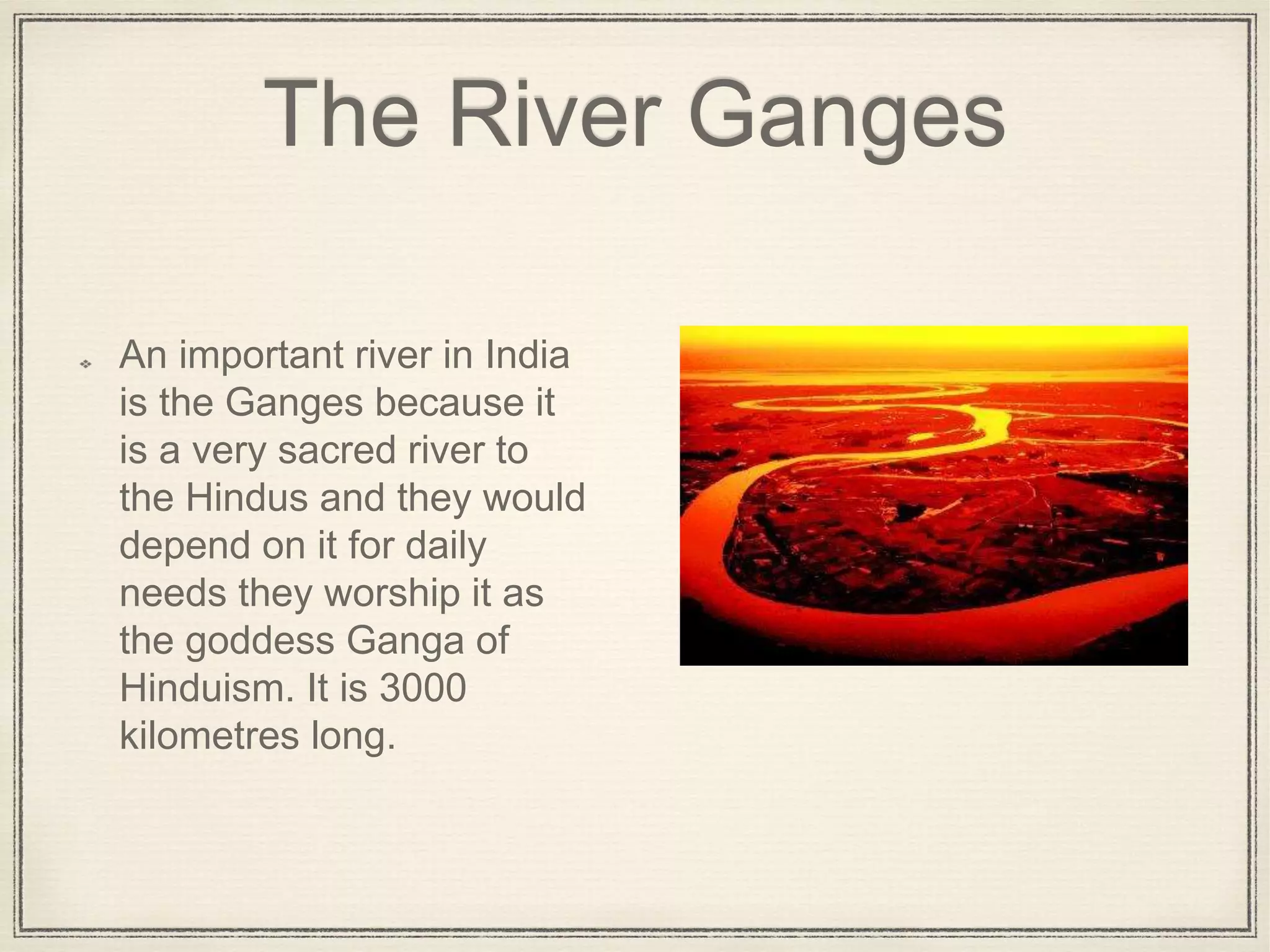 The River Ganges | PPTX