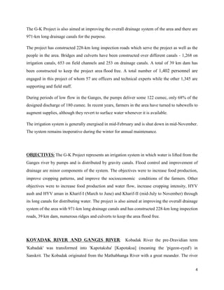 Ganges-Kobadak Irrigation Project | PDF