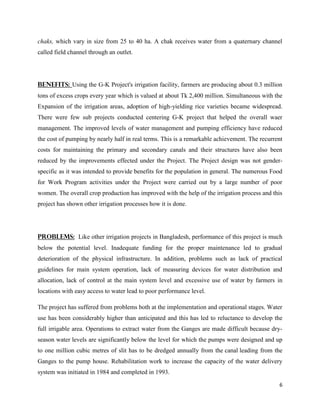 Ganges-Kobadak Irrigation Project | PDF