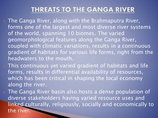 Gangetic ecosystem by govind baabu | PPT
