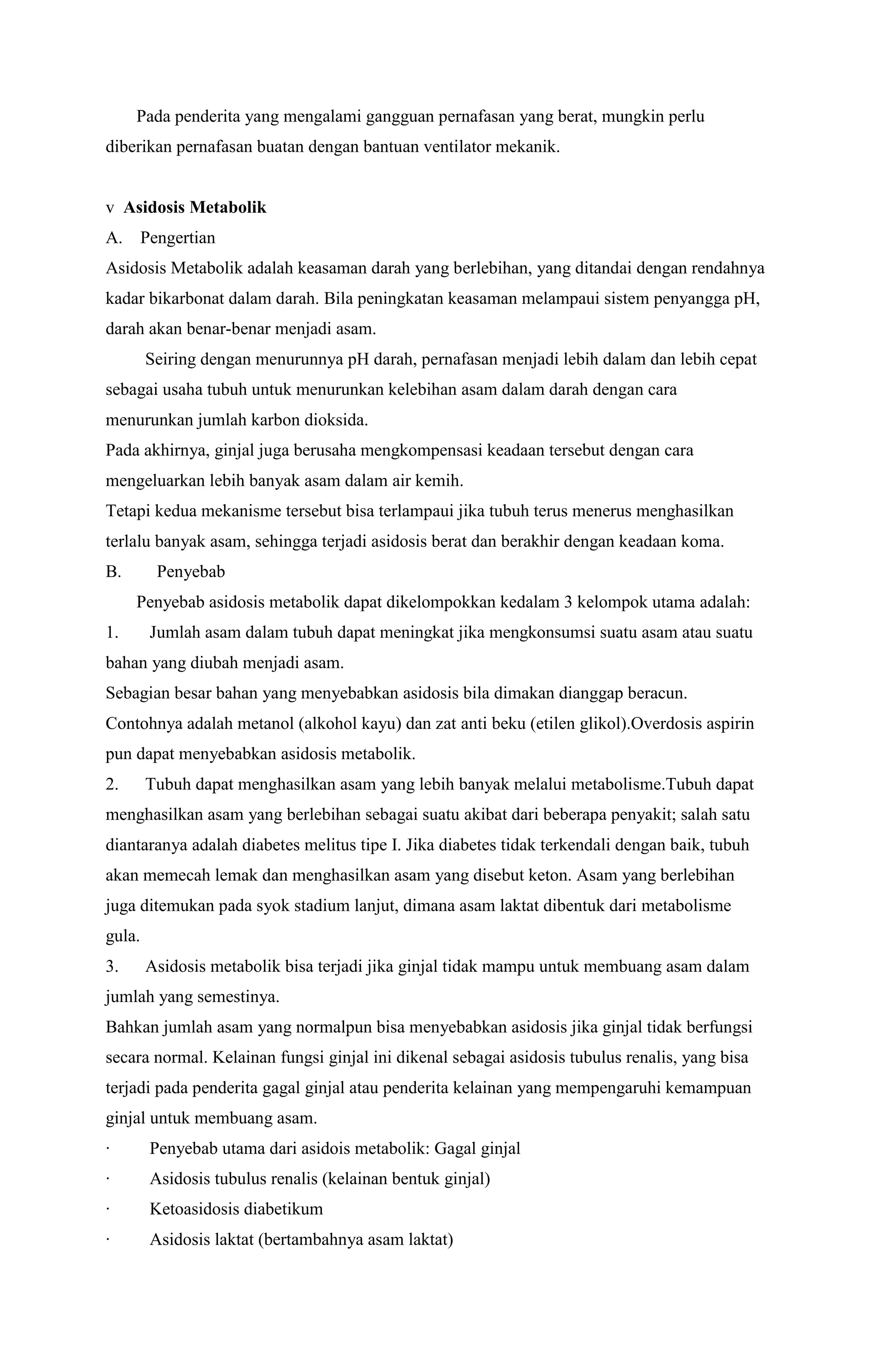 Gangguan asam basa | DOCX