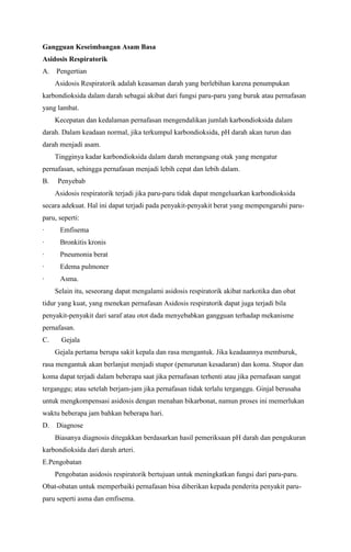 Gangguan asam basa | DOCX