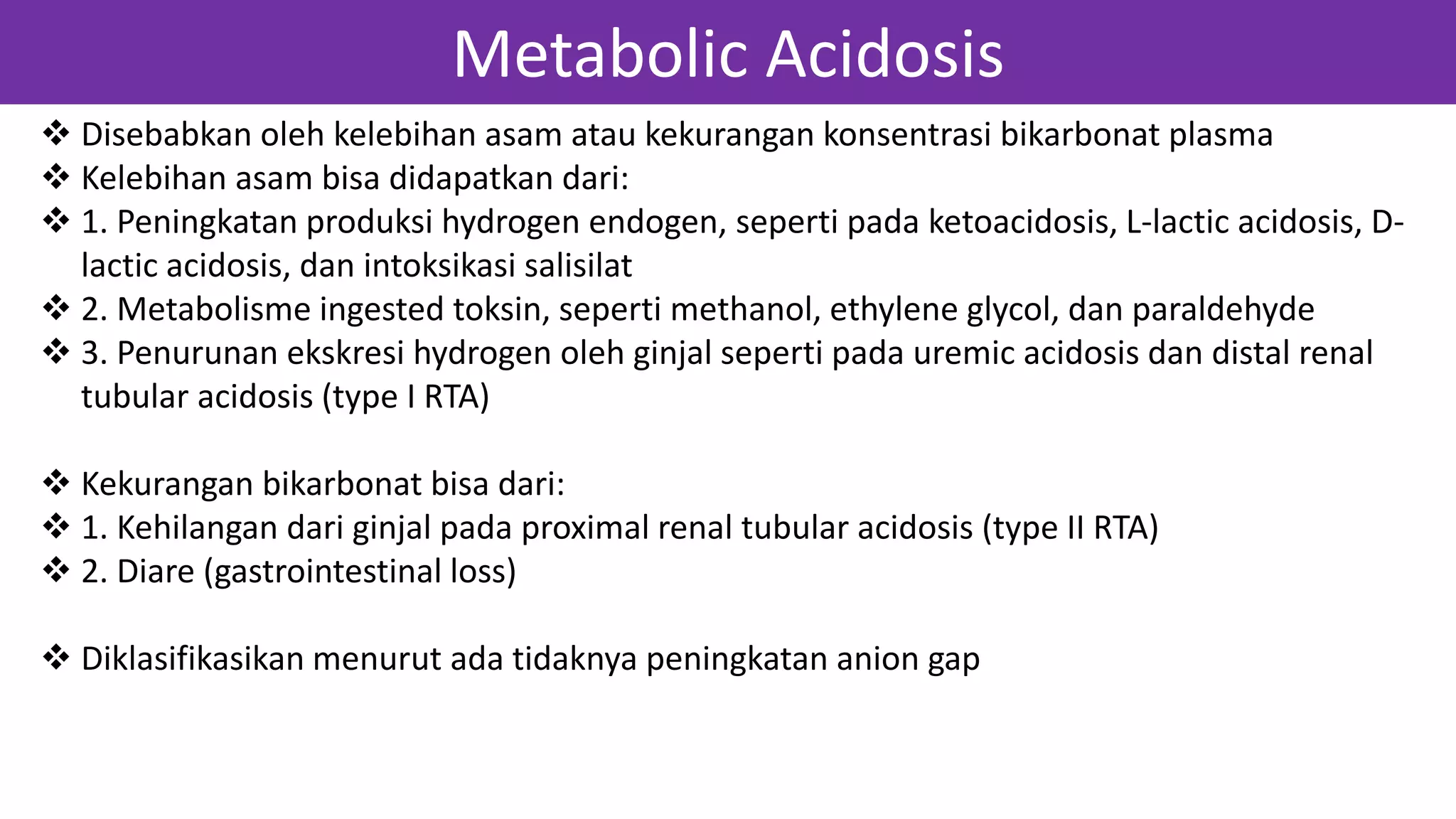 Gangguan asam basa | PDF