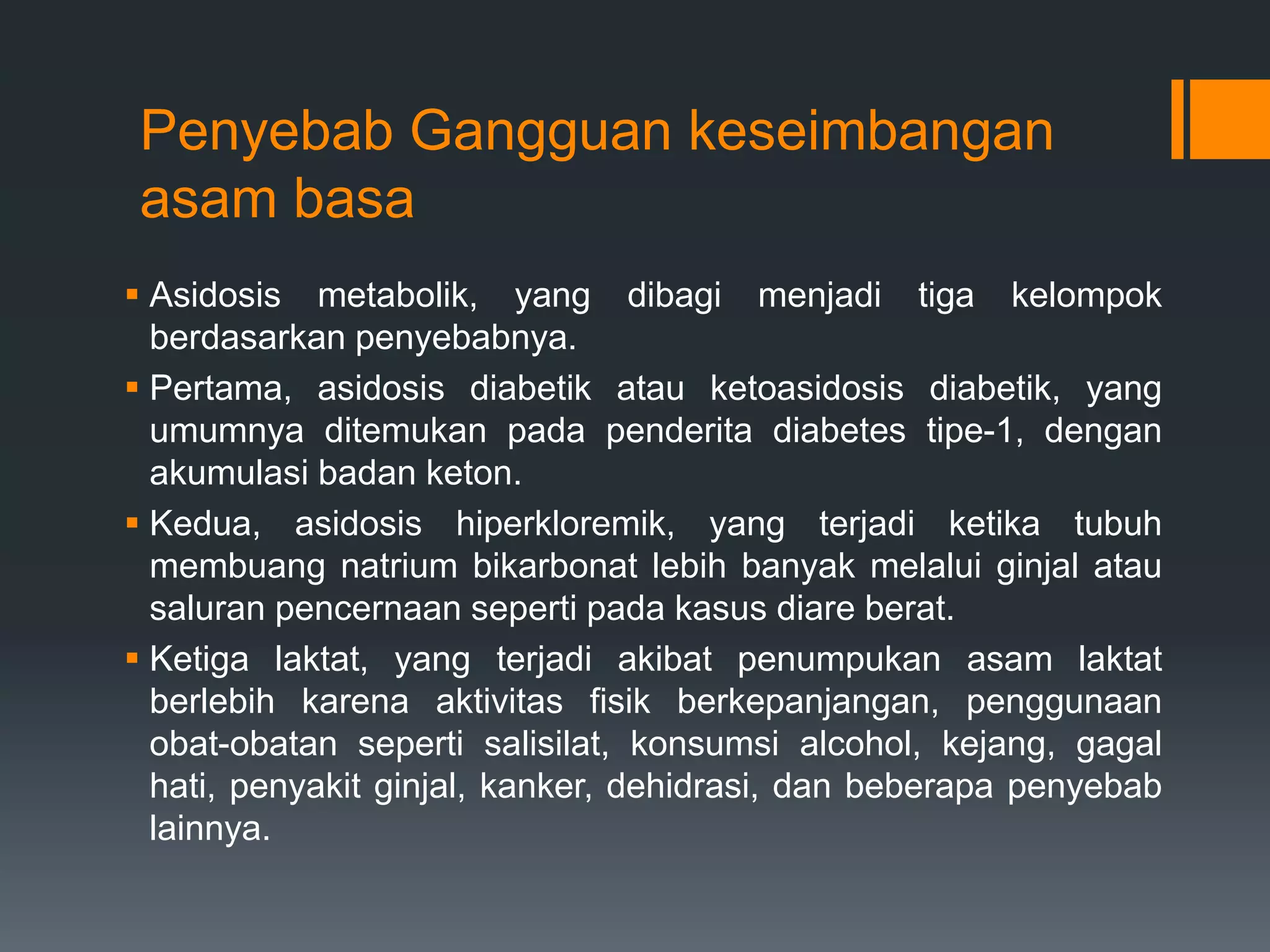 Gangguan asam basa | PPT