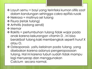 Gangguan dan kelainan pada tulang | PPTX