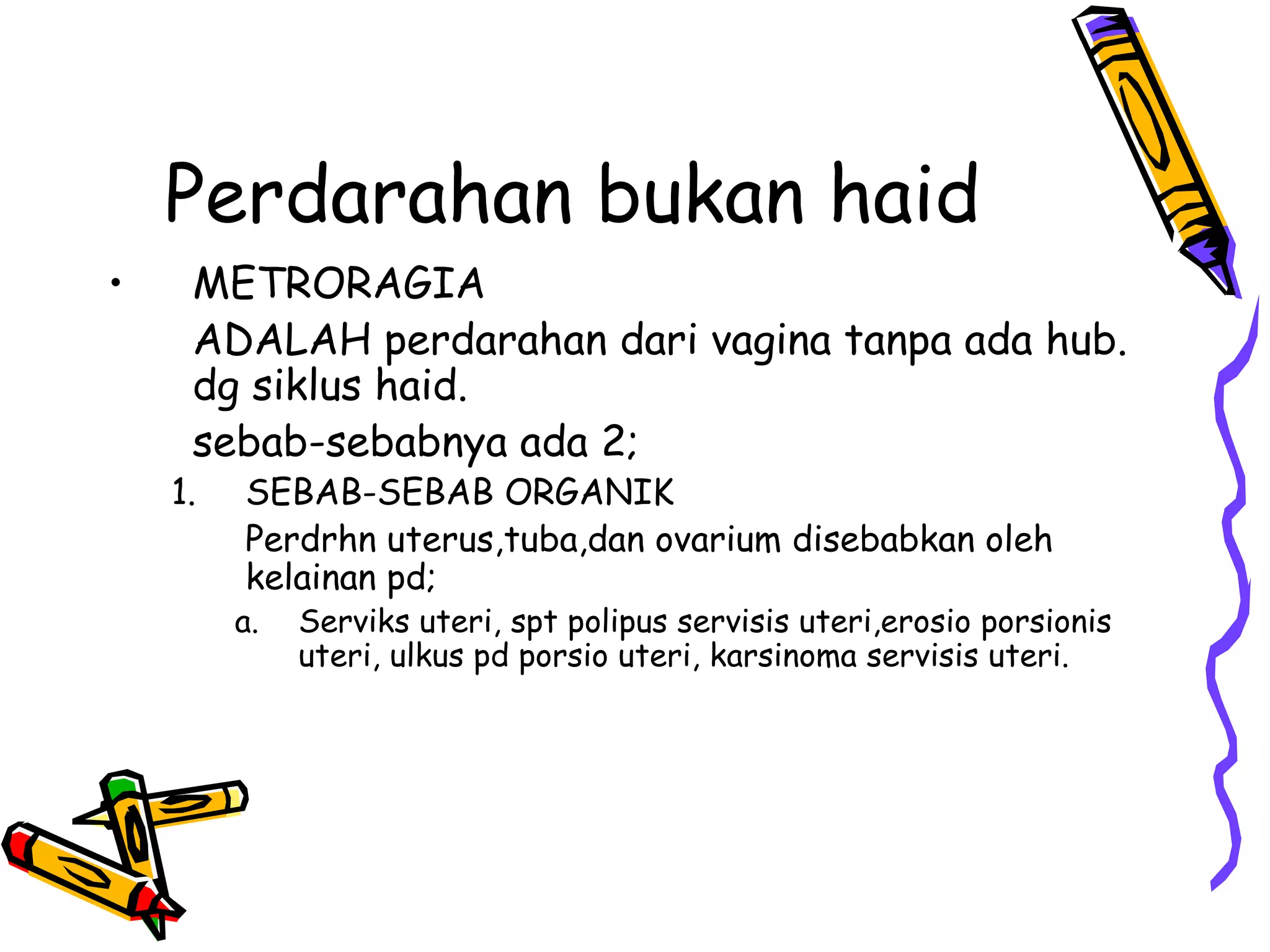Gangguan haid dan siklusnya | PPT