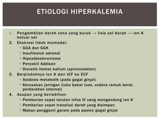 Gangguan keseimbangan cairan & elektrolit | PPTX