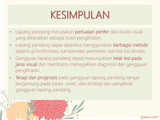 Gangguan lapang pandang by Gabriella | PPTX