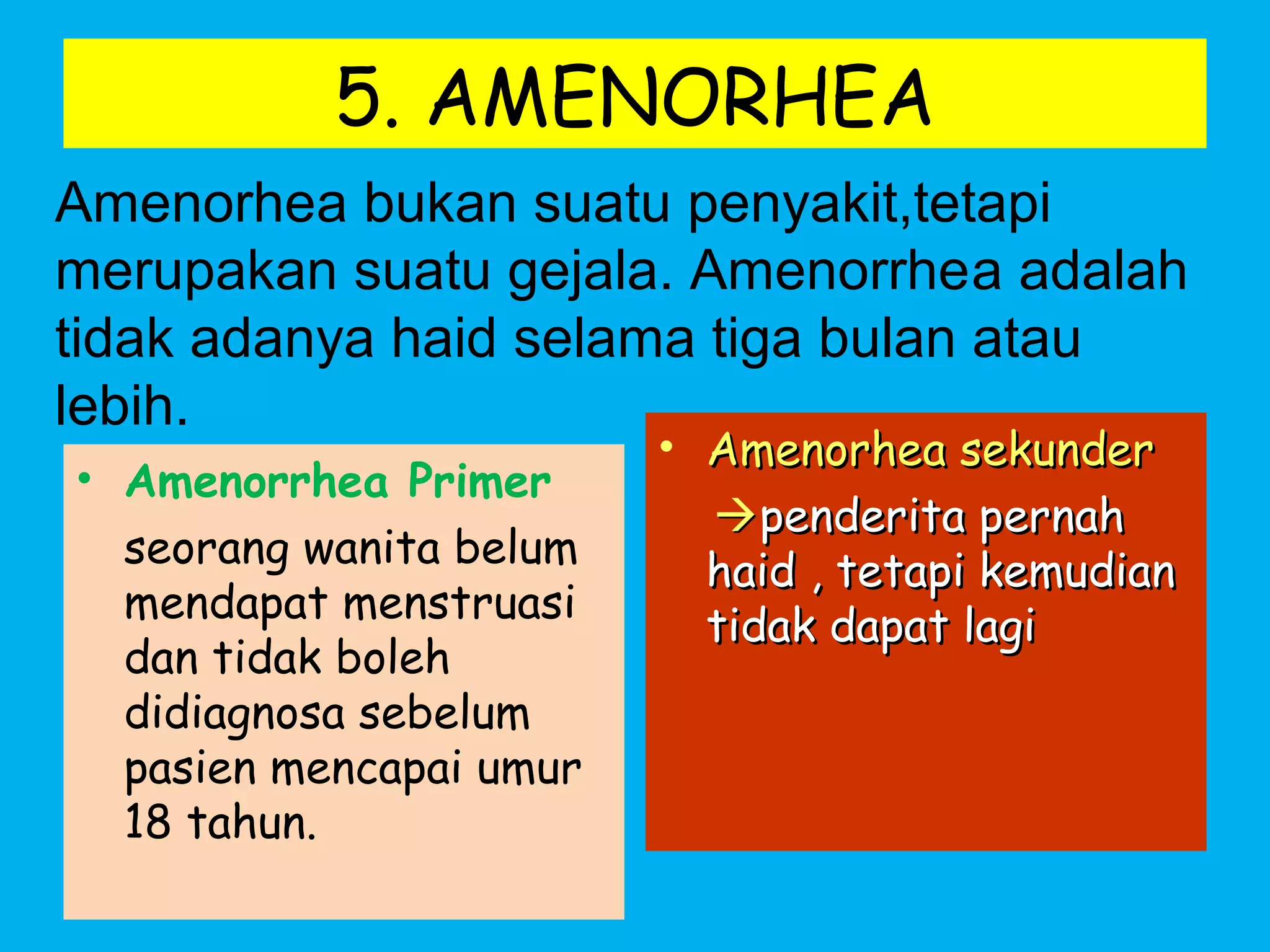 Gangguan menstruasi dan perdarahan | PPT