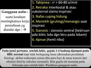 Gangguan nafas pada bayi baru lahir | PPTX