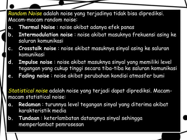 Gangguan pada sistem transmisi data | PPTX