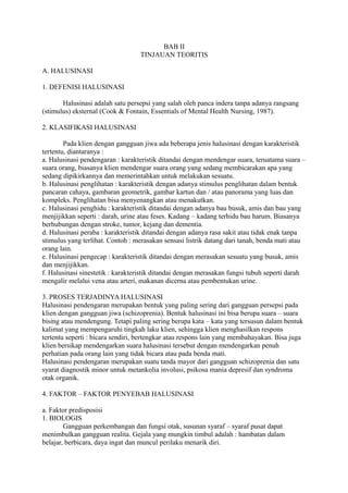 Gangguan persepsi sensor; halusinasi pendengaran AKPER PEMKAB MUNA | DOC