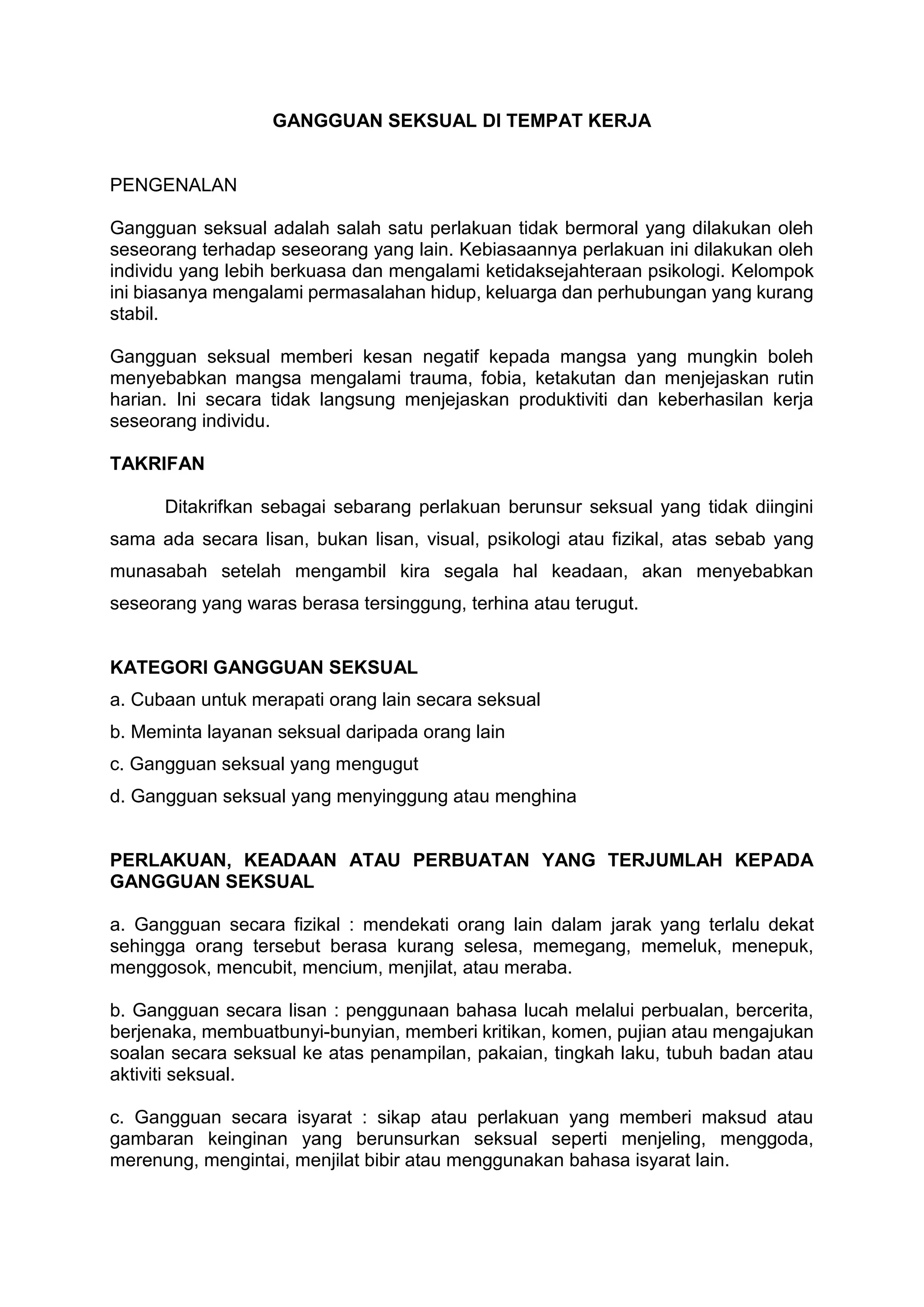 Gangguan seksual di_tempat_kerja | PDF