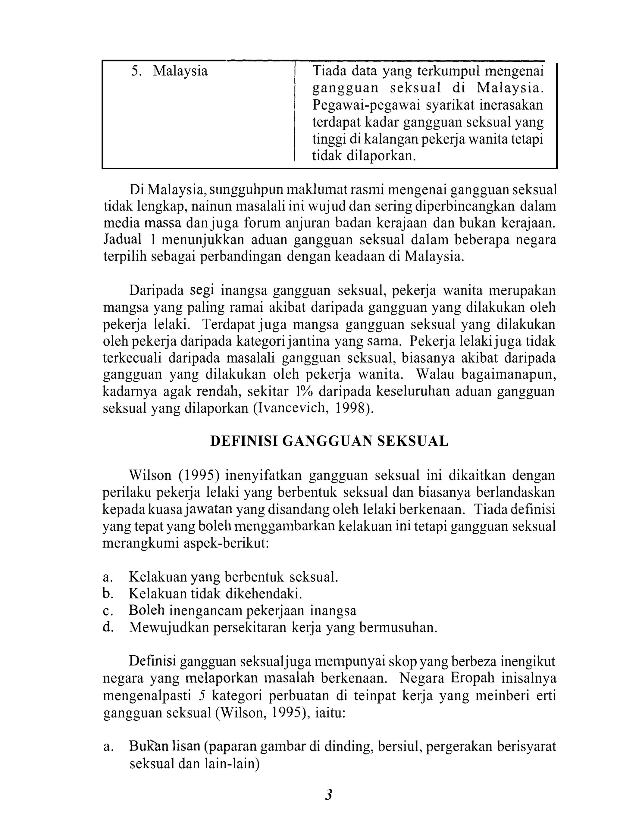 Gangguan seksual di tempat kerja definisi , kesan dan langkah mengatasinya | PDF