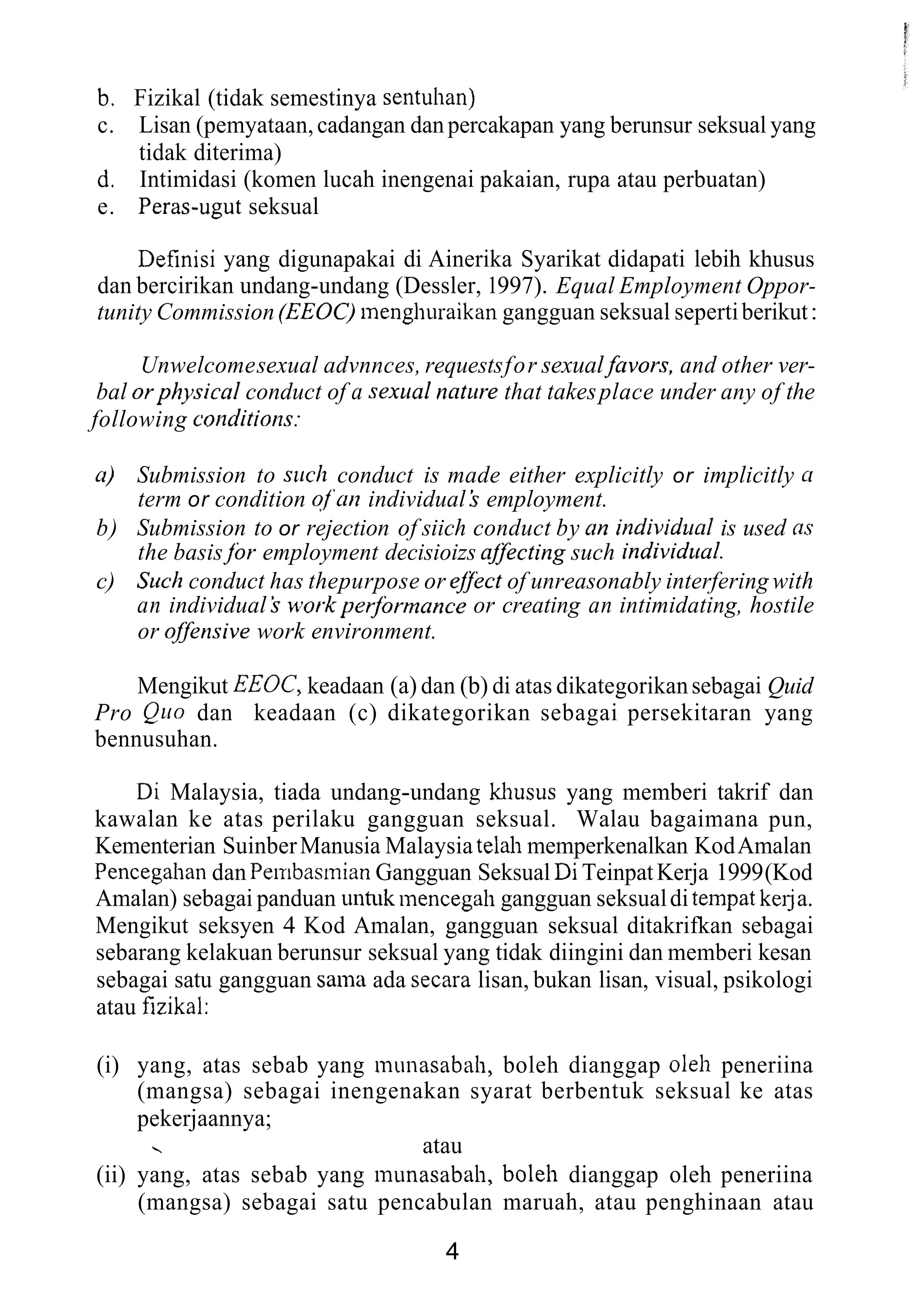 Gangguan seksual di tempat kerja definisi , kesan dan langkah mengatasinya | PDF