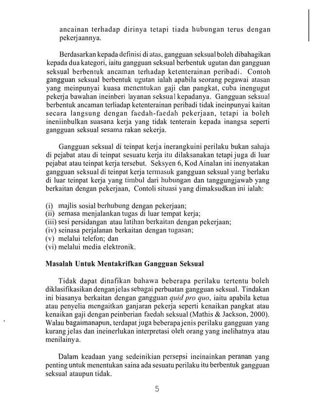 Gangguan seksual di tempat kerja definisi , kesan dan langkah mengatasinya | PDF