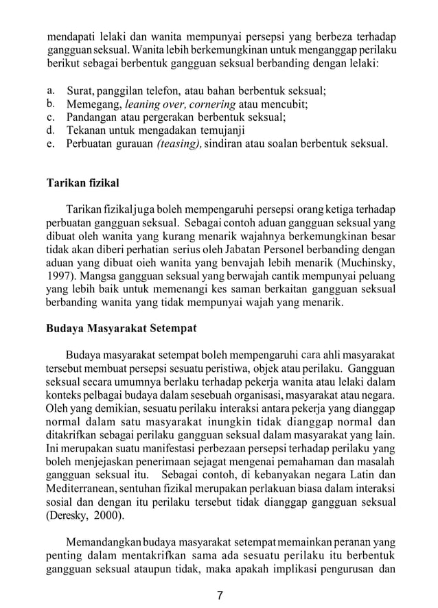 Gangguan seksual di tempat kerja definisi , kesan dan langkah mengatasinya | PDF