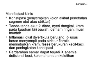 Gangguan usus inflamasi akut | PPT