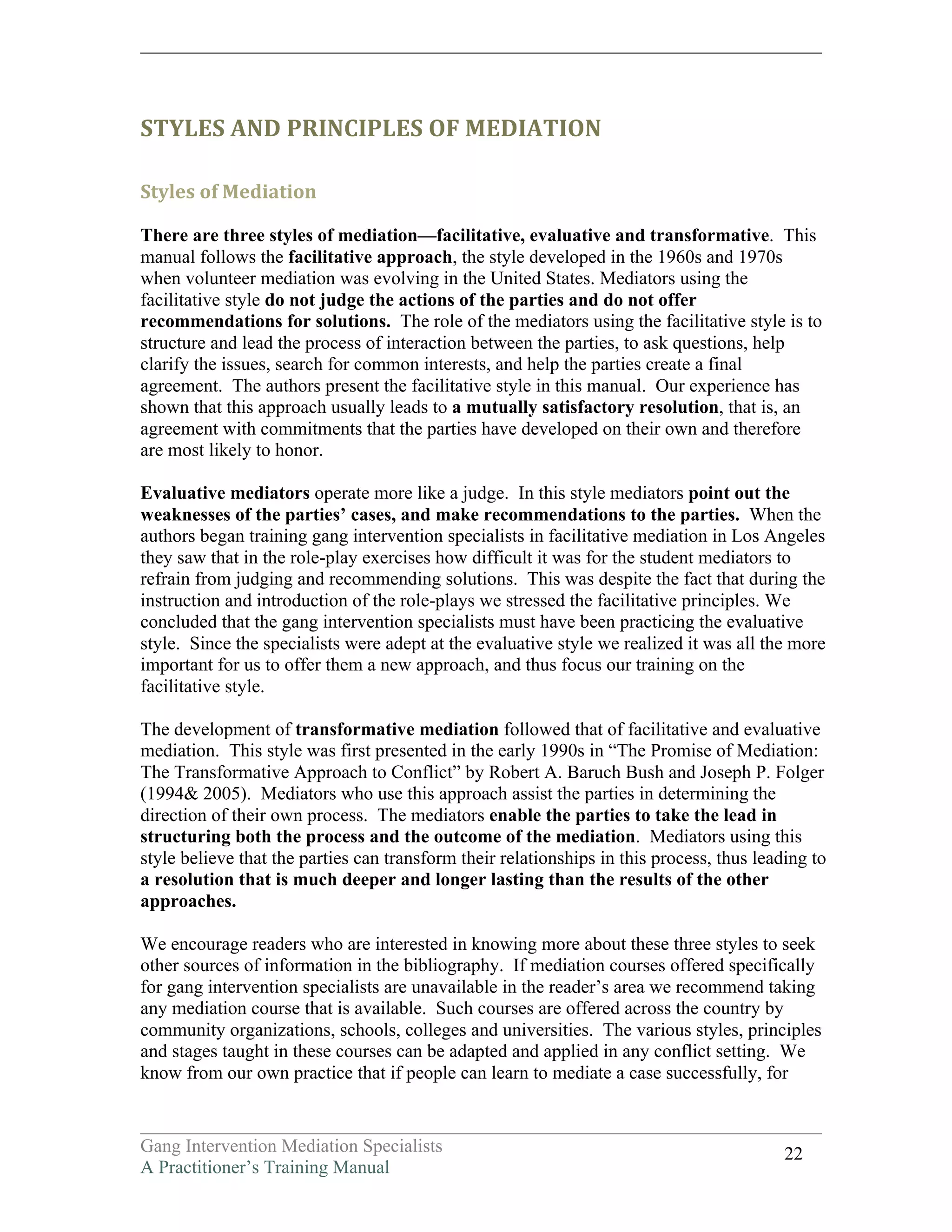 Gang intervention specialists | PDF