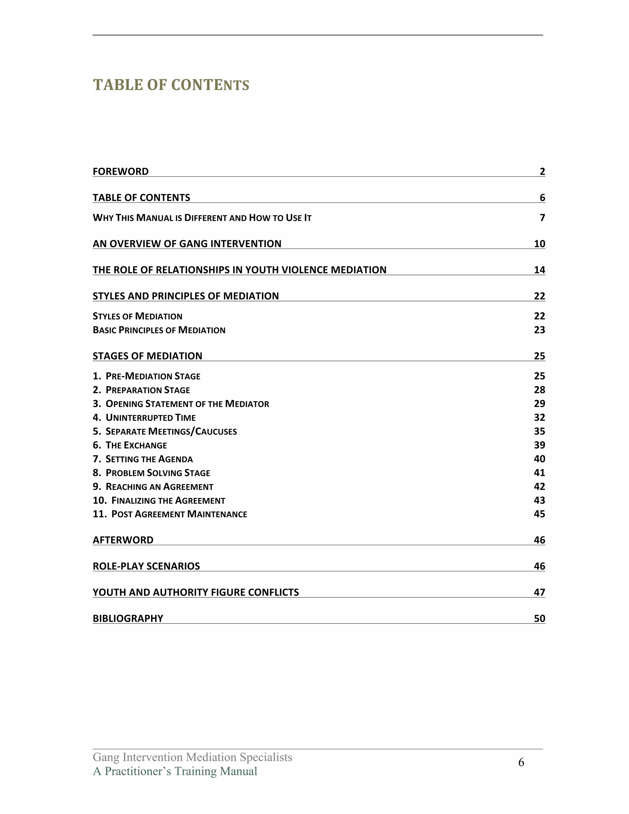 Gang intervention specialists | PDF