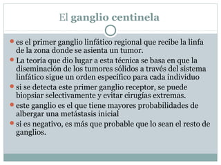 Ganglio centinela en cacu | PPT