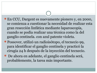 Ganglio centinela en cacu | PPT