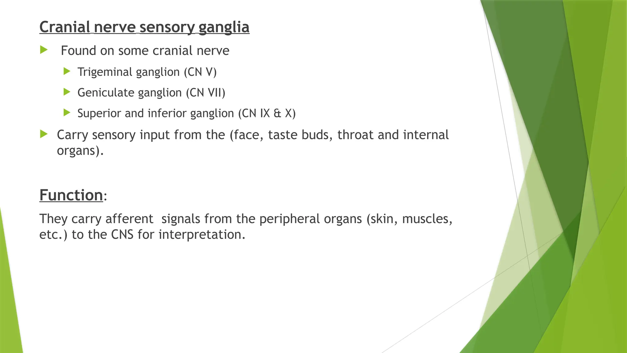 Topic about Ganglion and types of ganglion | PPTX