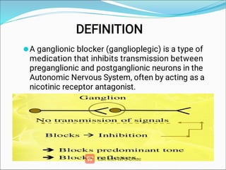 ganglionblockers n stimulants.pdf hfvgfffvggvvbh | PPT