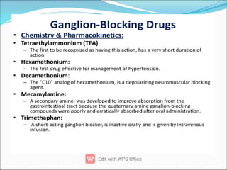ganglionblockers n stimulants.pdf hfvgfffvggvvbh | PPT