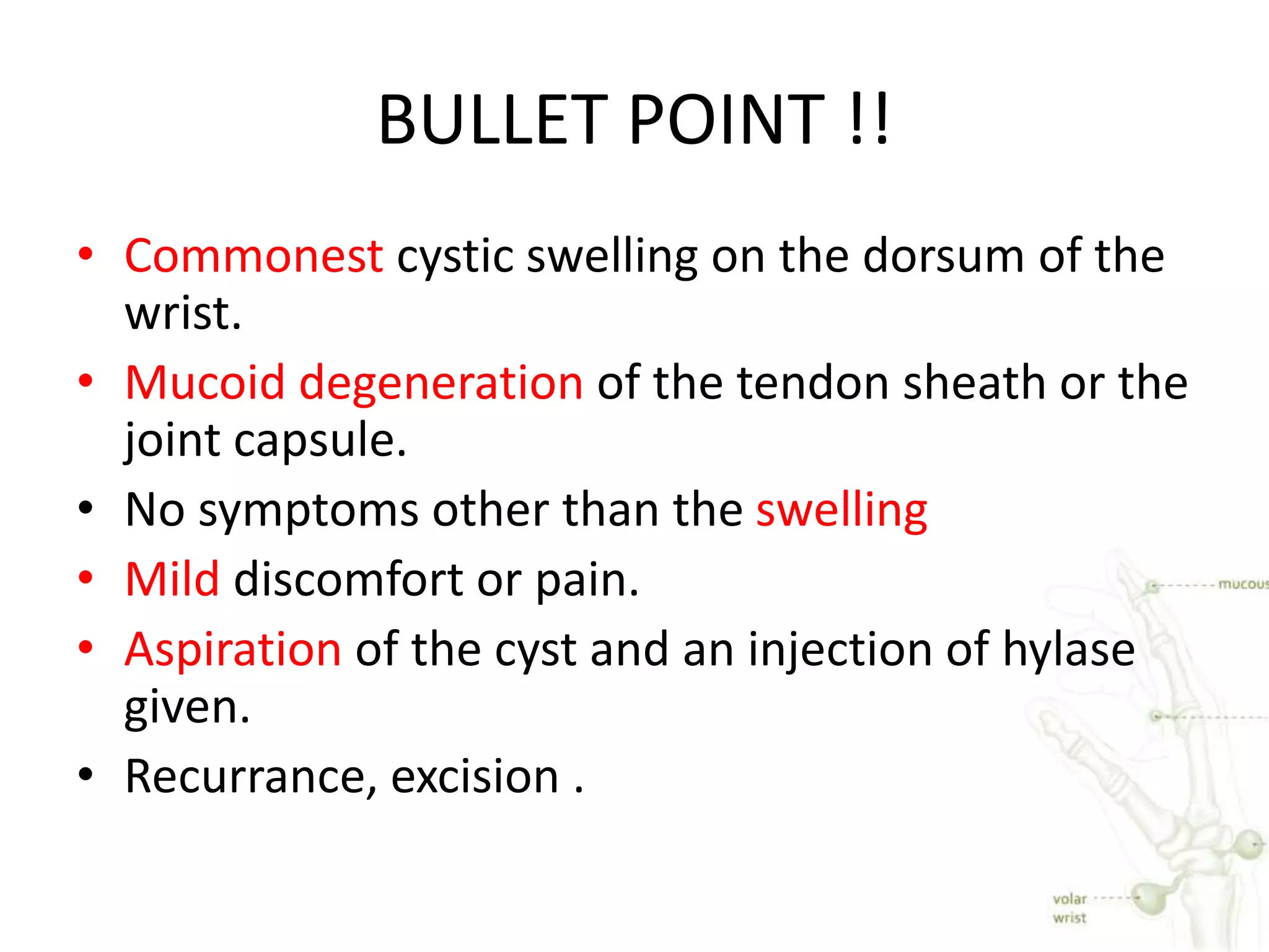 Ganglion cyst | PPTX