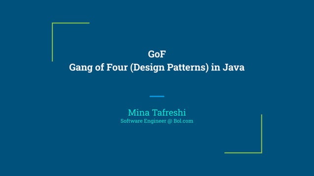 Gang of Four in Java | PPT