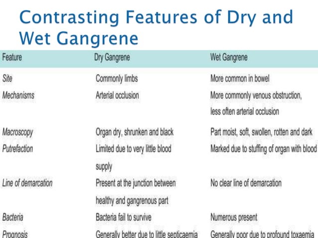 Gangrene | PPTX | Blood Disorders | Diseases and Conditions