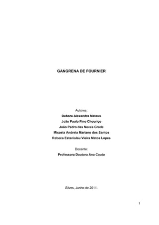 GANGRENA DE FOURNIER | PDF