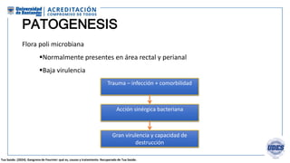 Gangrena de Fournier signos y sintomas, bacterias relacionadas | PPT
