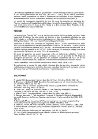 Gangrena de fournier | DOC