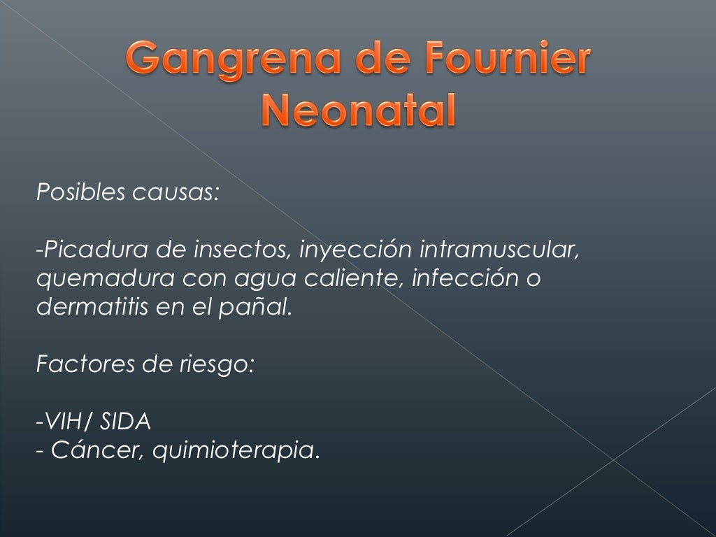 Gangrena de fournier