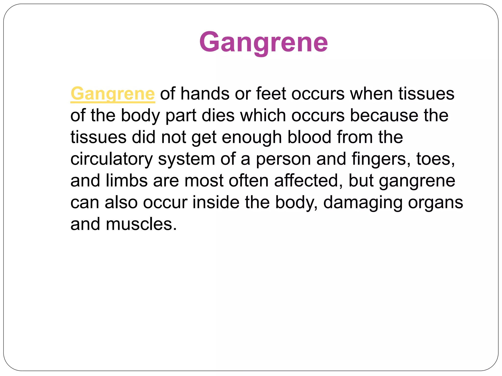 Gangrene | PPTX