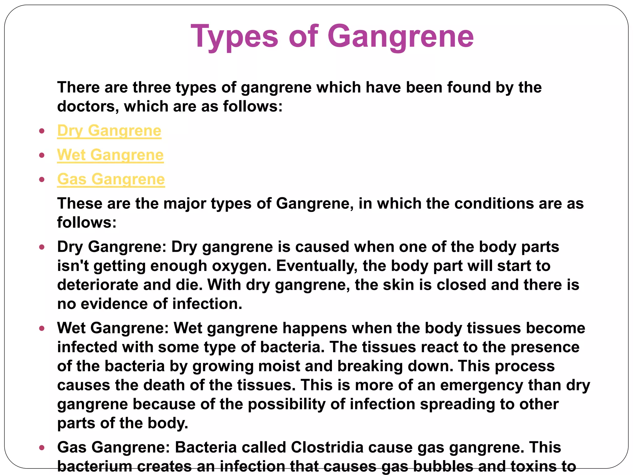 Gangrene | PPTX
