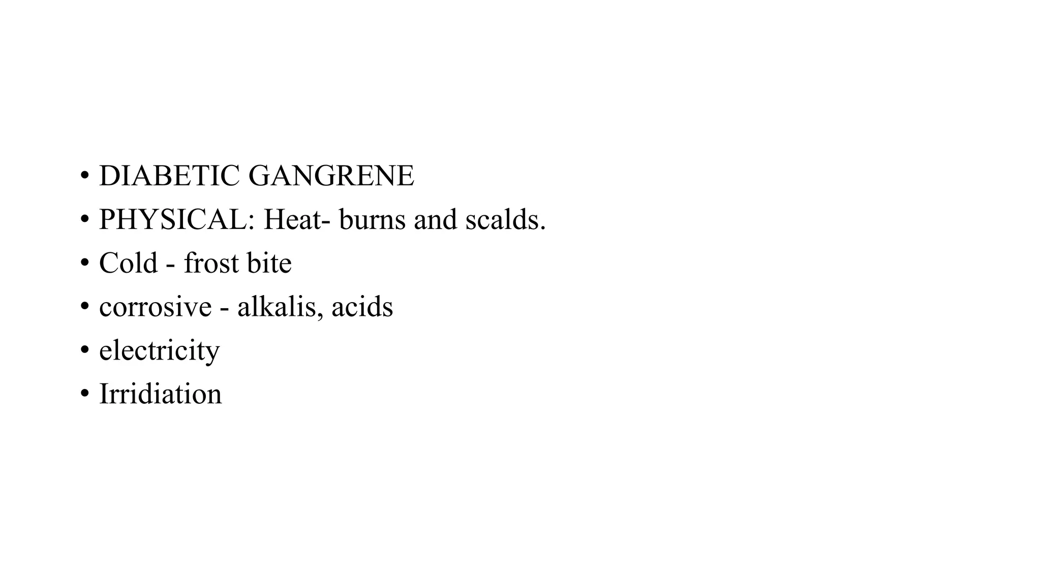 GANGRENE Macroscopic death of tissue with putrefaction. Pre gangrene ...